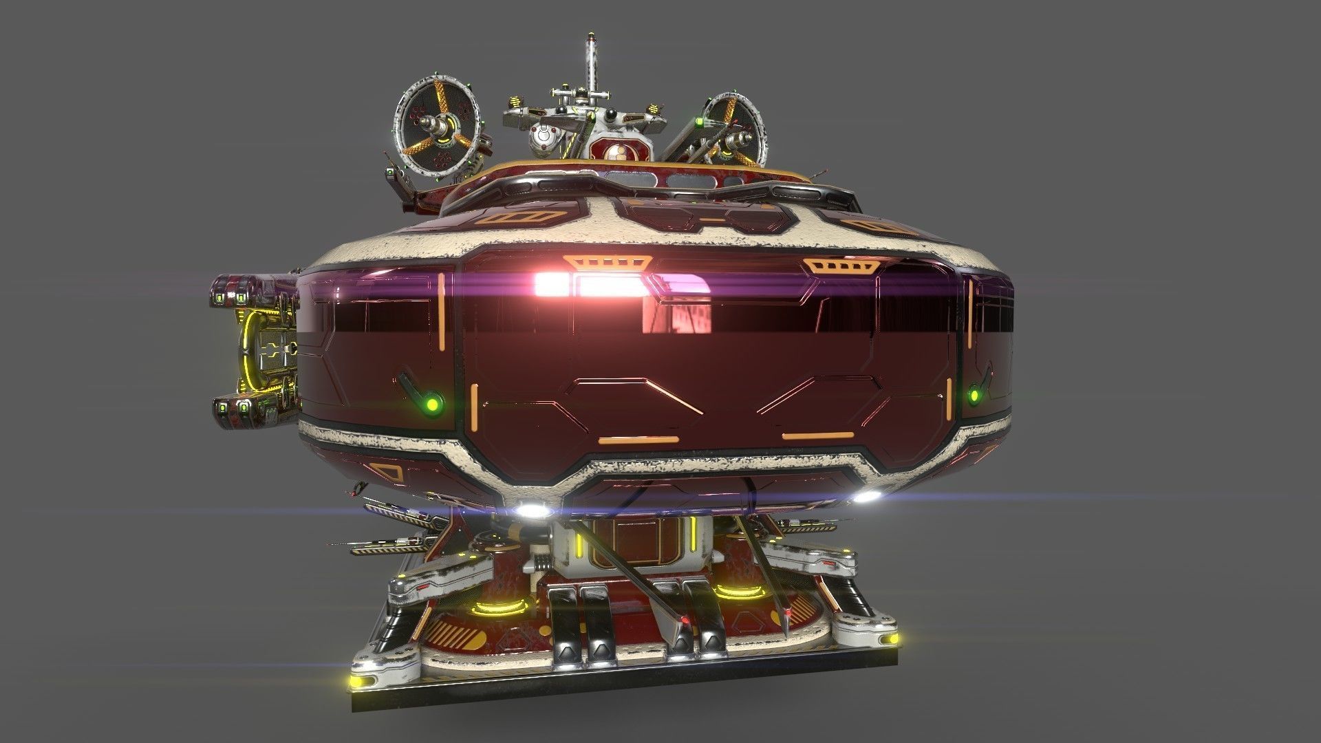 Imperial Large Command Module 3D model animated | CGTrader