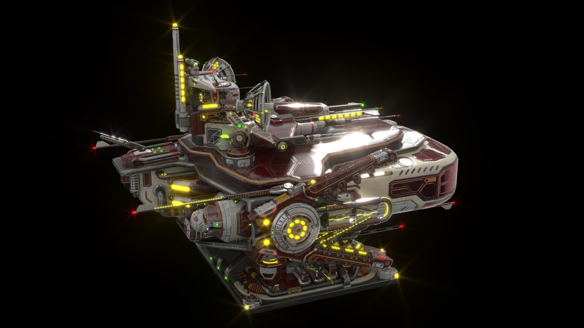 Imperial Large Command Module 3D model animated | CGTrader