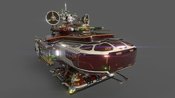 Imperial Large Command Module 3D model animated | CGTrader