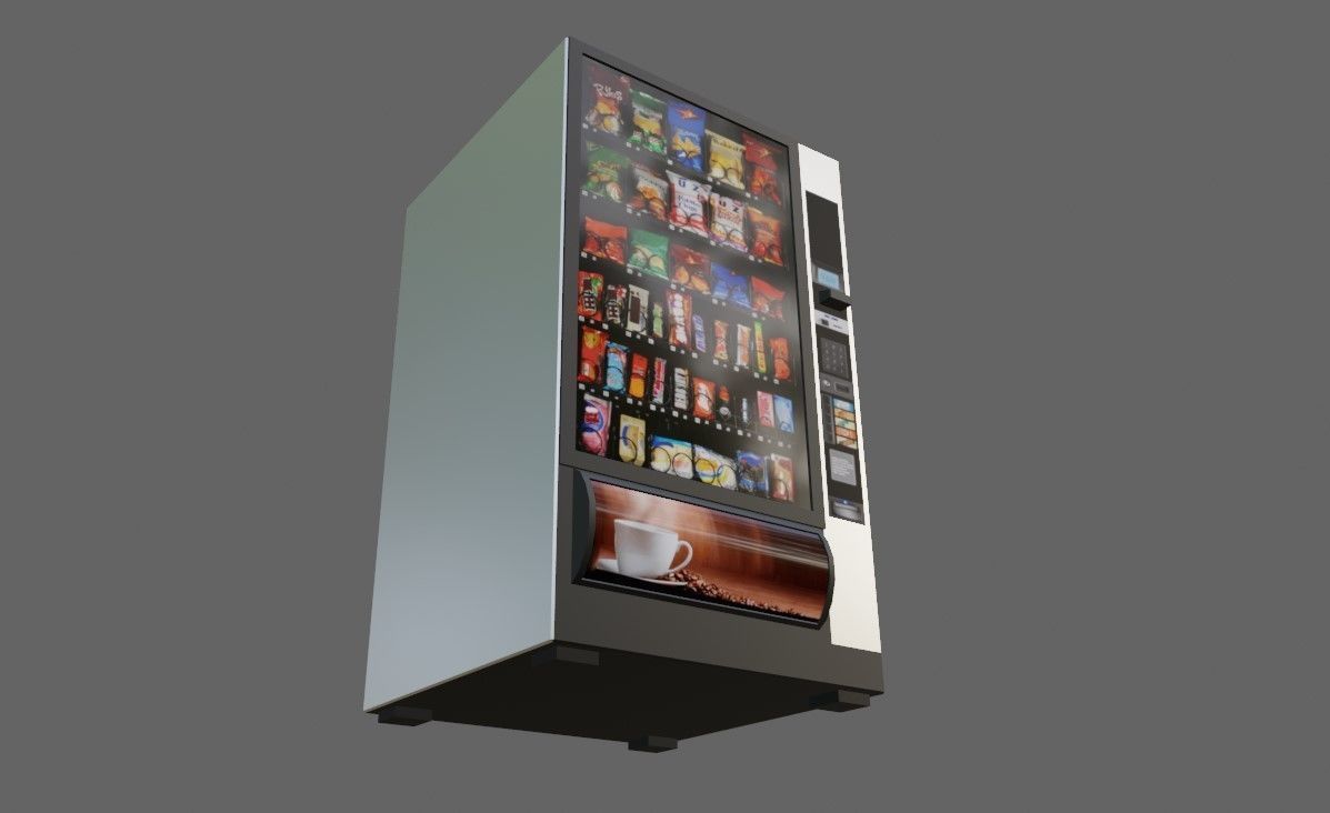 3D model Candy Vending Machine - Maquina de Doces VR / AR / low-poly ...