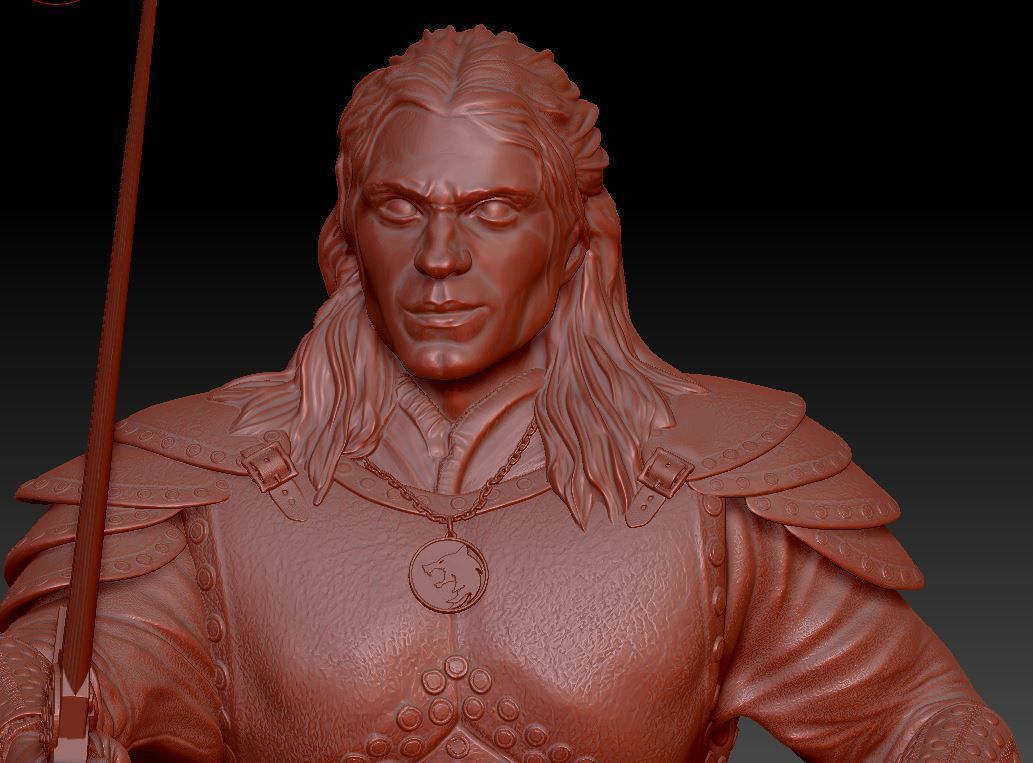 The Witcher Netflix 3D model 3D printable | CGTrader