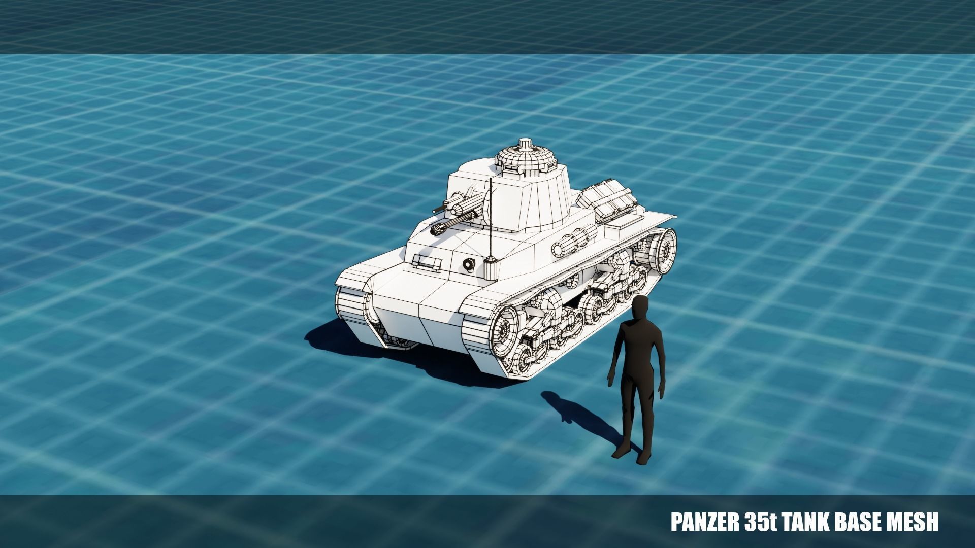 3D model Panzer 35t Tank Base Mesh VR / AR / low-poly | CGTrader