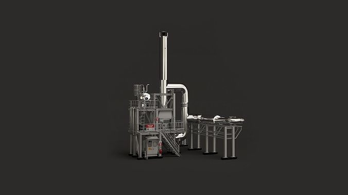 CALDERA industrial machine 3D model | CGTrader