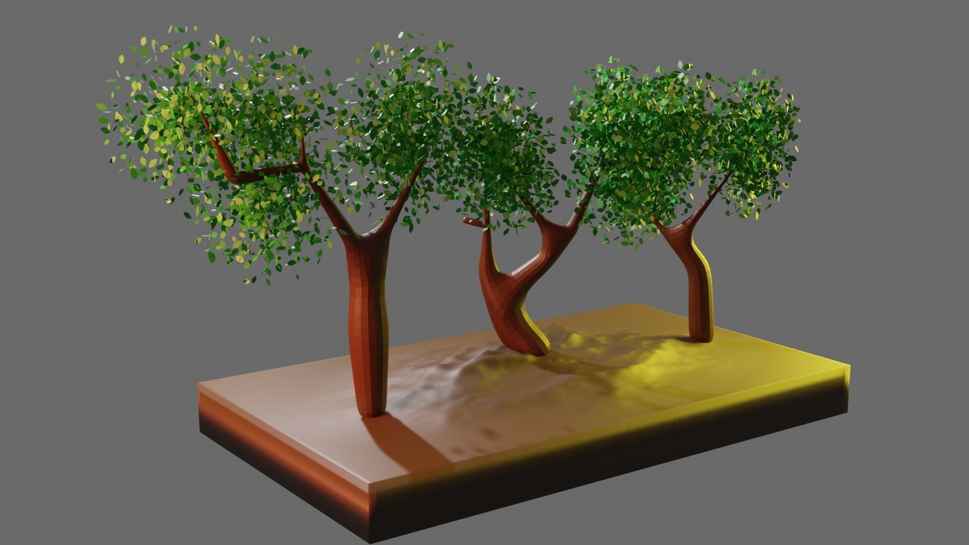 3D model Low poly Tree for game environment VR / AR / low-poly | CGTrader