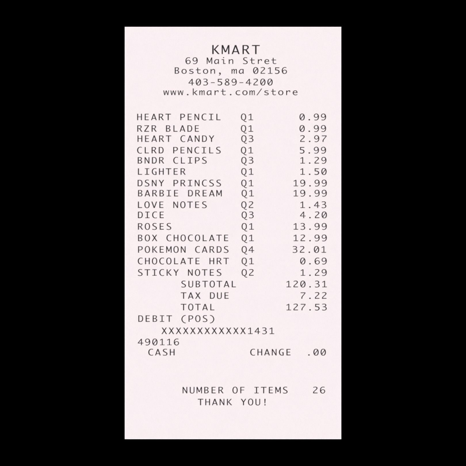 3D model Receipt VR / AR / low-poly | CGTrader