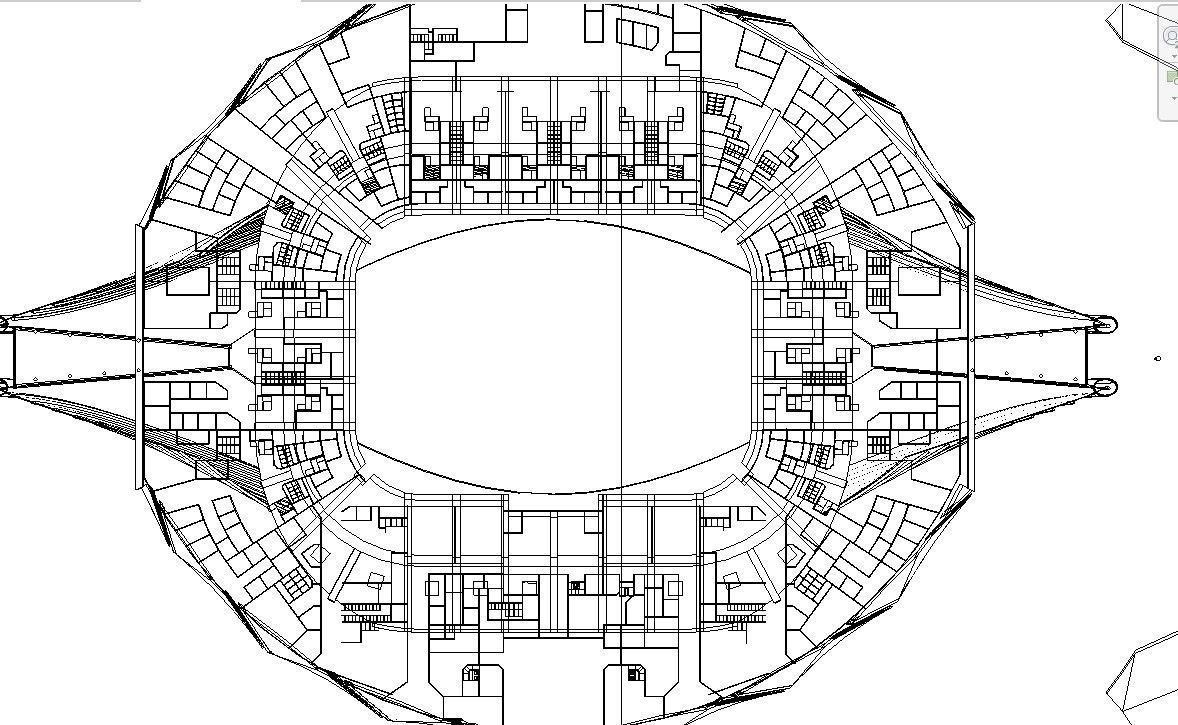 Sports stadium compelete revit project 3D model | CGTrader