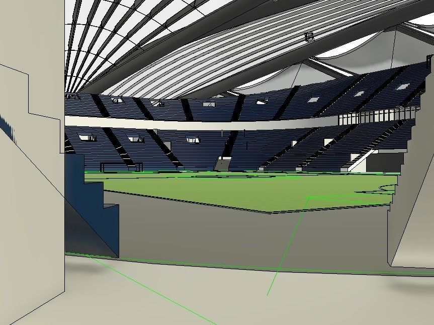 Sports stadium compelete revit project 3D model | CGTrader