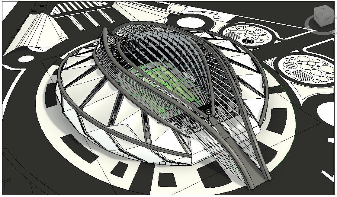 Sports stadium compelete revit project 3D model | CGTrader