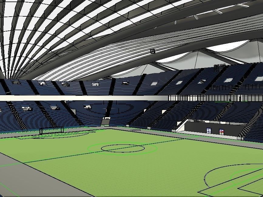 Sports stadium compelete revit project 3D model | CGTrader