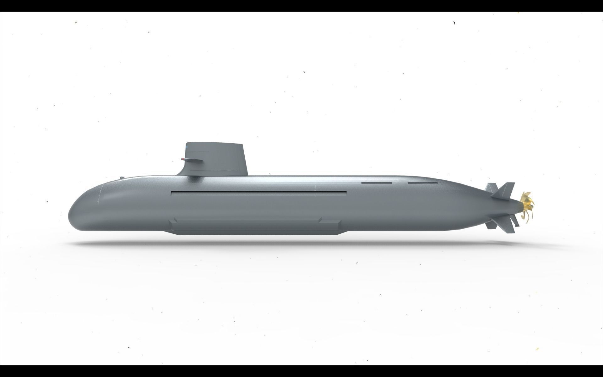 Taigei submarine 3D model | CGTrader