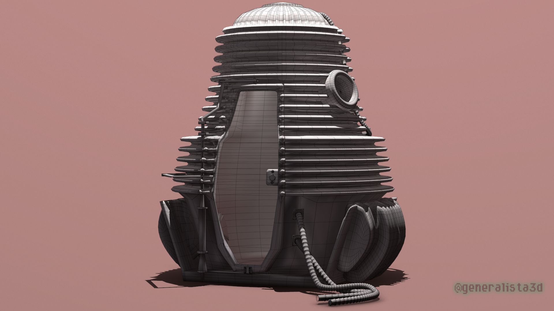 The Fly Teleportation Pod Printable version 3D model 3D printable ...