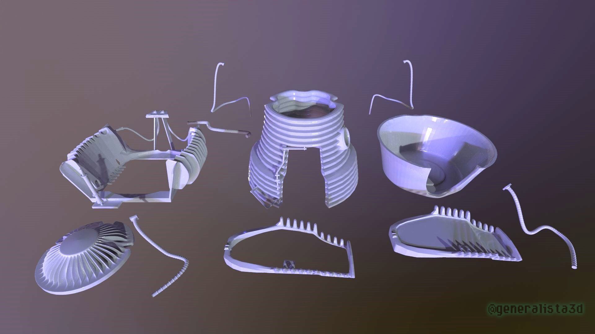 The Fly Teleportation Pod Printable version 3D model 3D printable ...