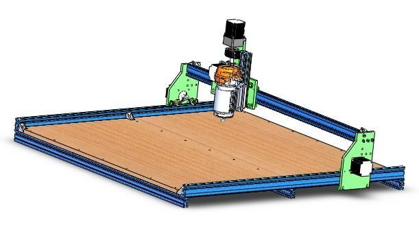 CNC router 3 Axis 3D model | CGTrader