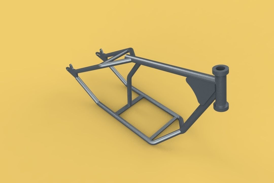 CHOPPER MOTORCYCLE MOTORBIKE FRAME CHASSIS 3D model | CGTrader
