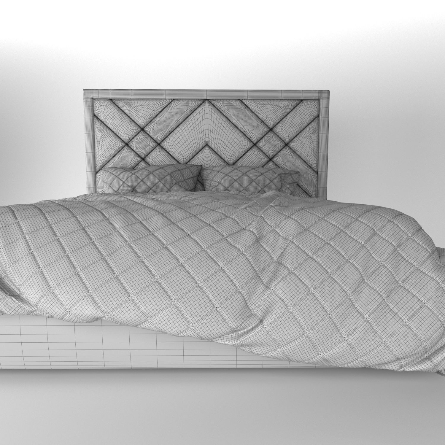 bed geometry free 3D model | CGTrader