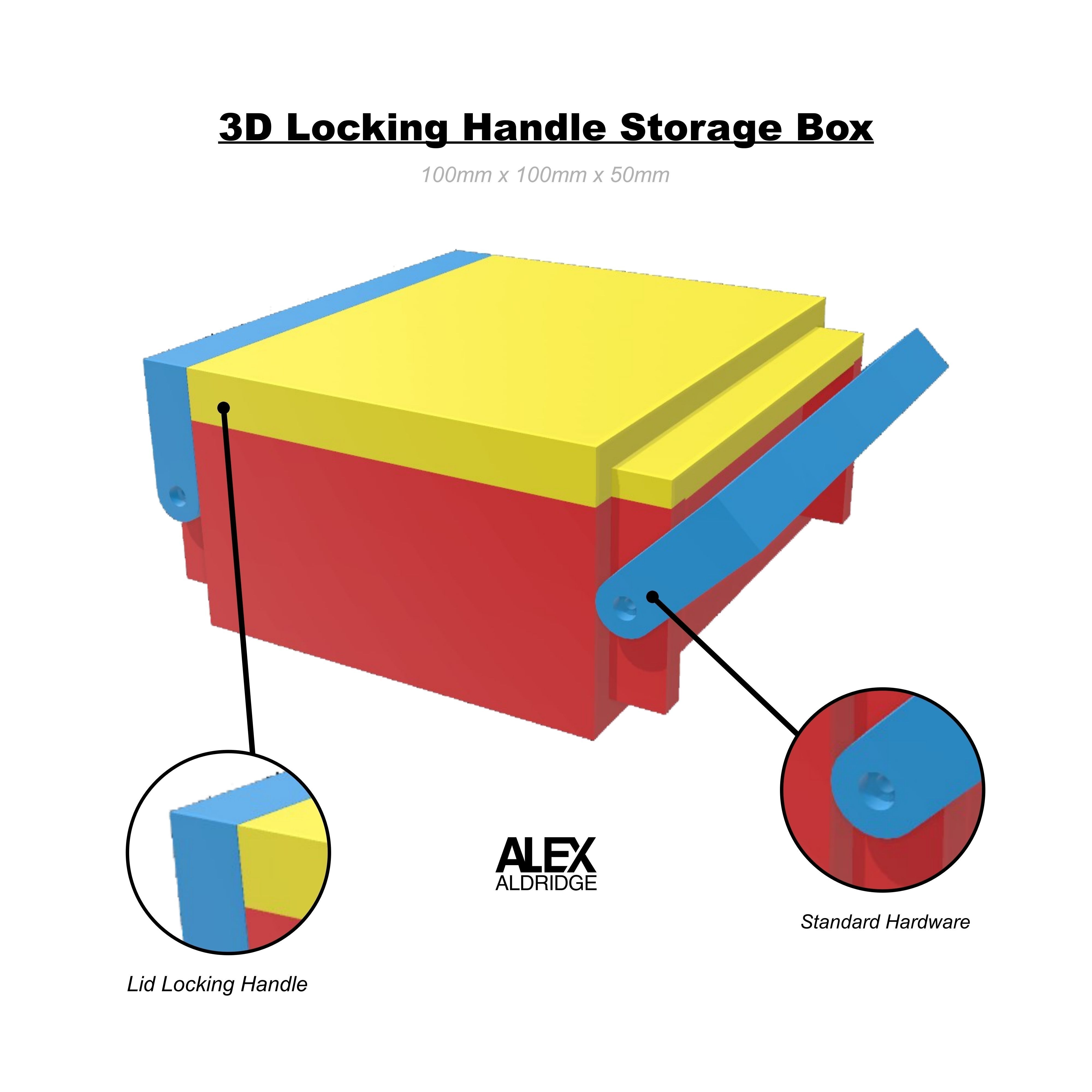 3D Locking Rugged Storage Box 3D model 3D printable | CGTrader