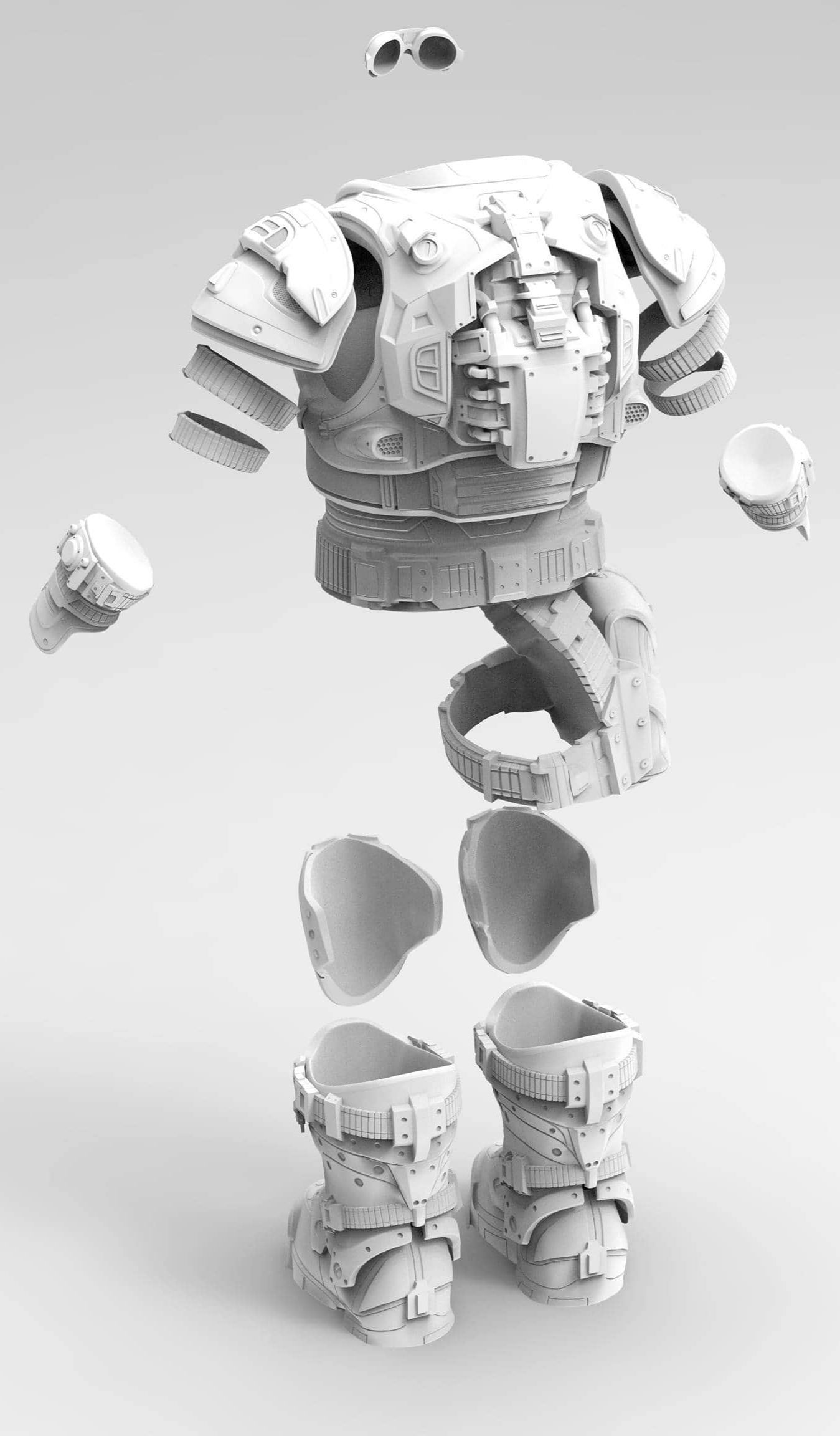 3D Print Model Gears Of War Damon Baird 3D model 3D printable | CGTrader