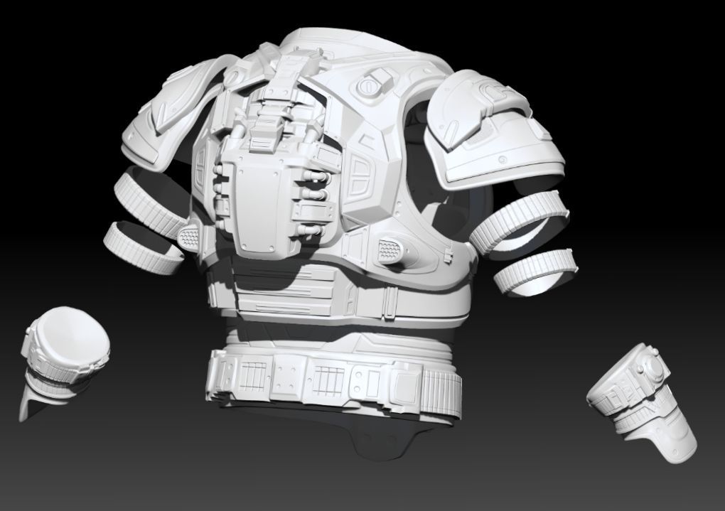 3D Print Model Gears Of War Damon Baird 3D model 3D printable | CGTrader