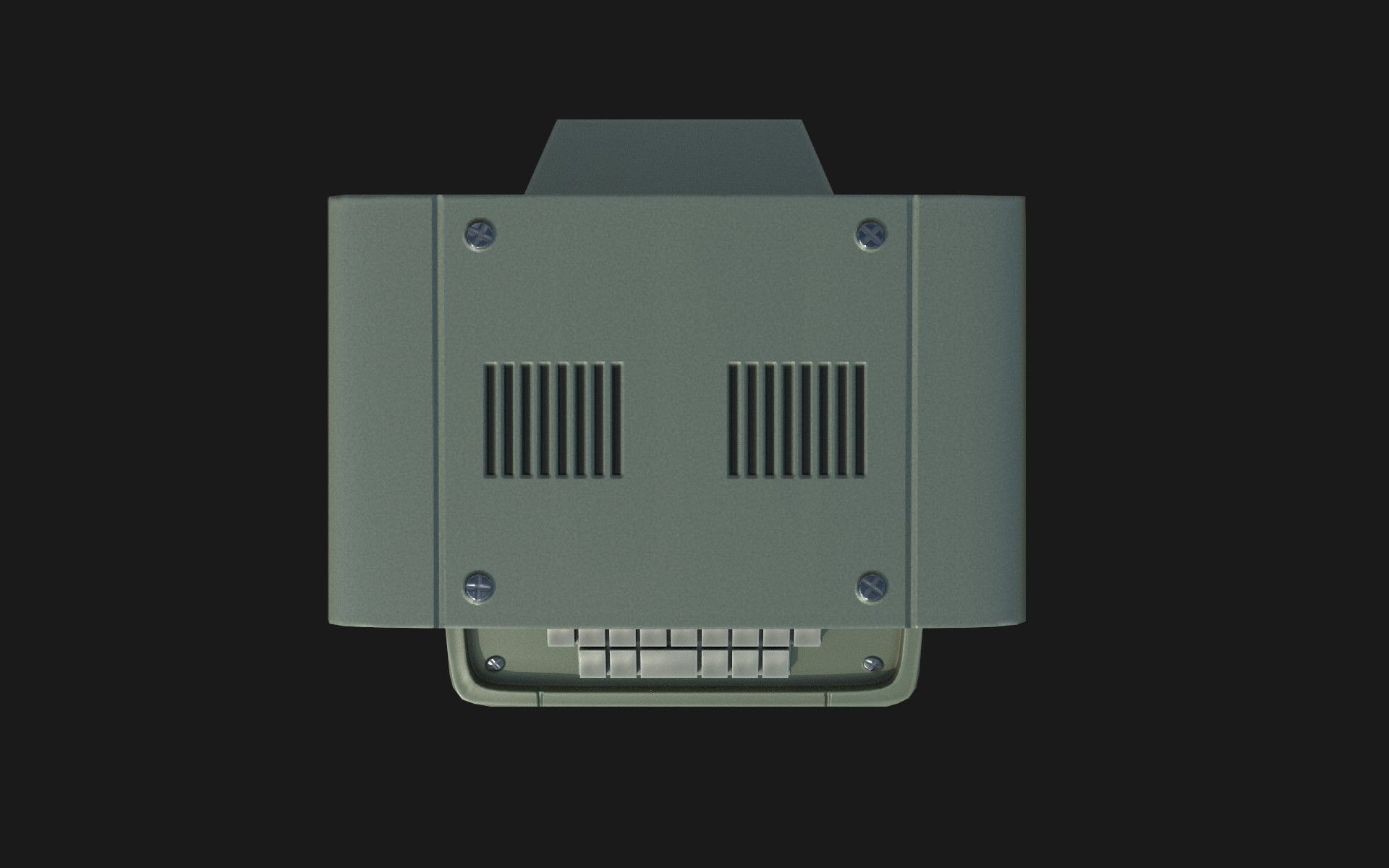 3D model Retro Stylized Computer - Tutorial Included VR / AR / low-poly ...