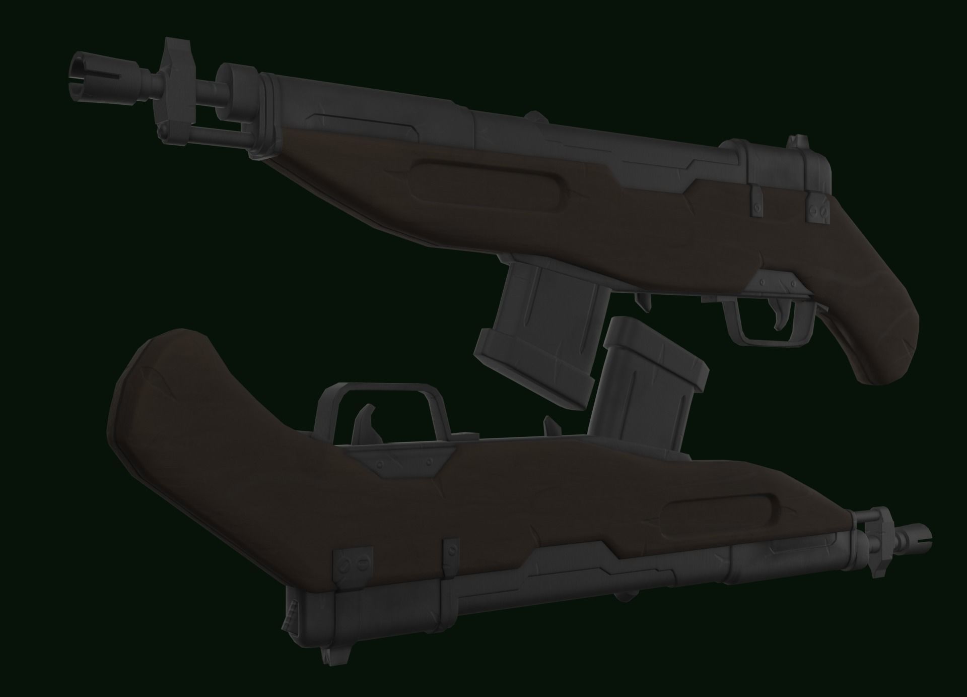 3D model Stylized rifle VR / AR / low-poly | CGTrader