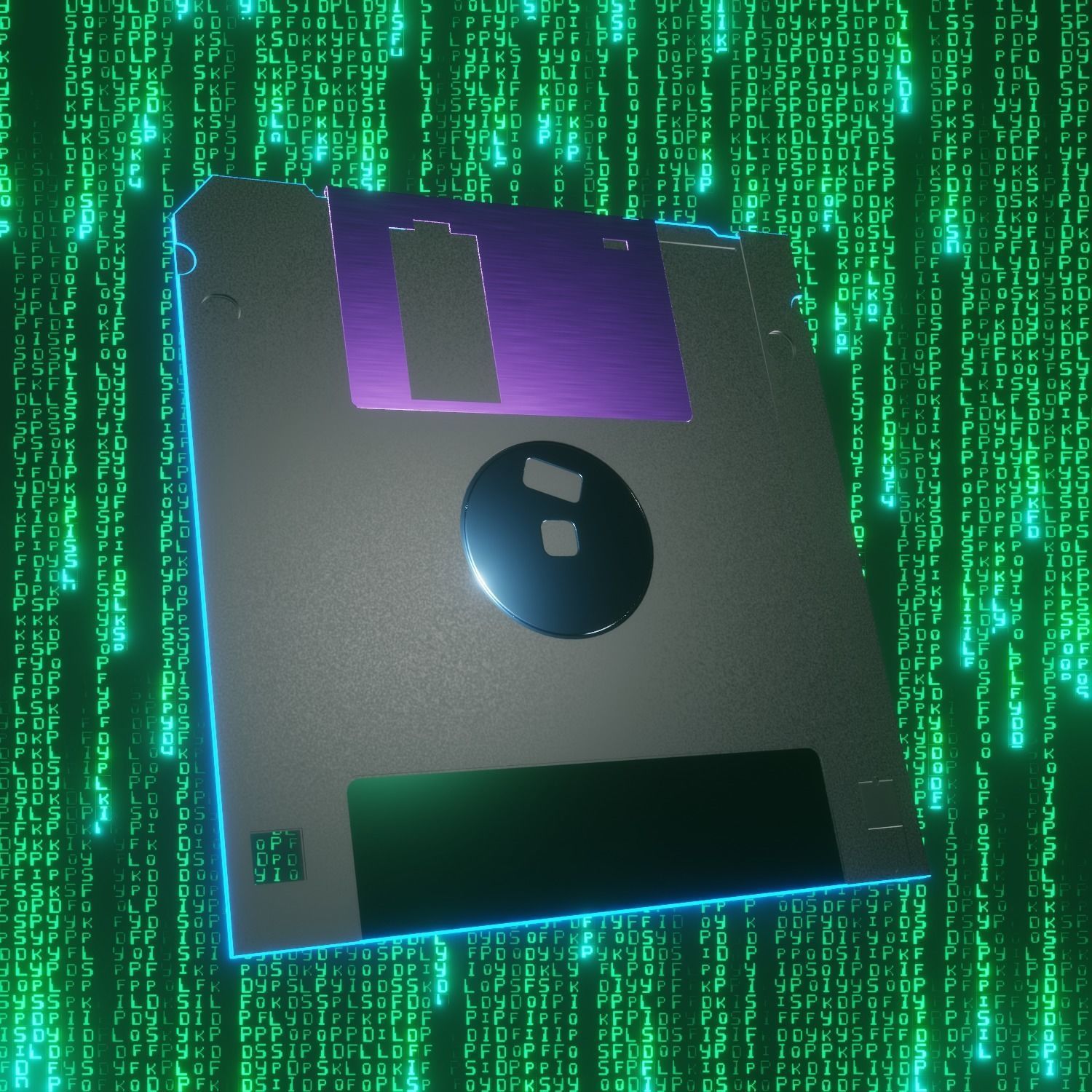 floppy disk 3D model animated | CGTrader