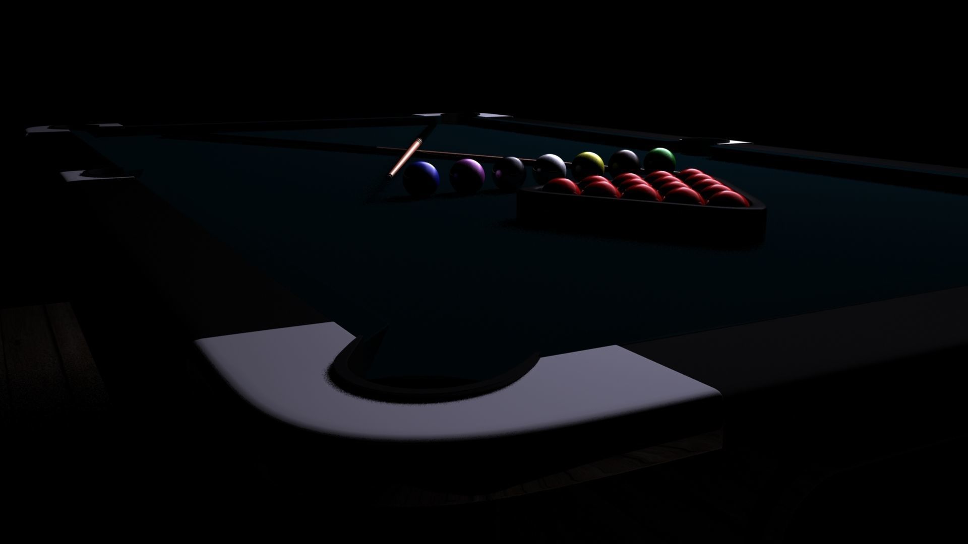 3D model Snooker Board VR / AR / low-poly | CGTrader
