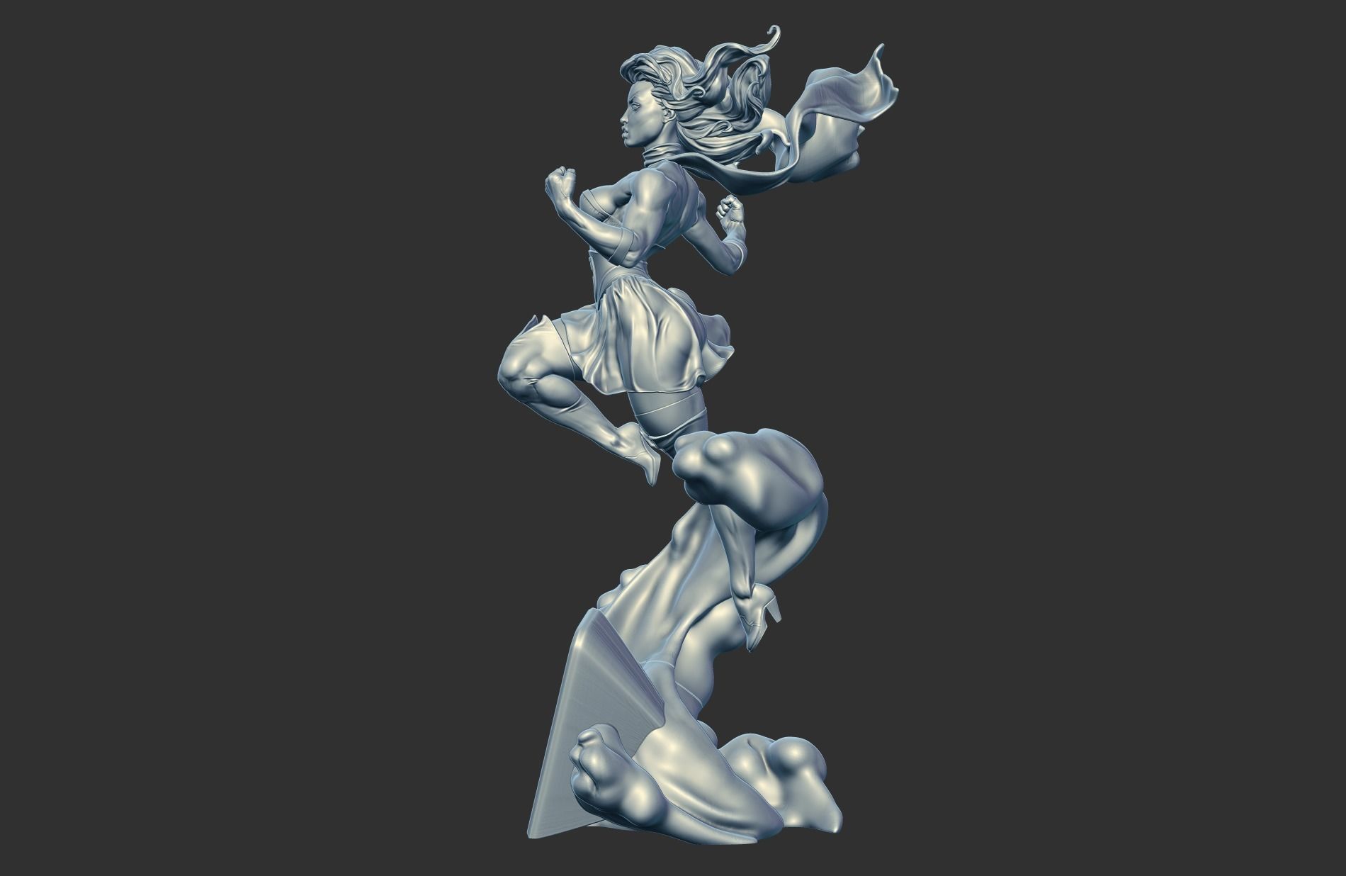 Supergirl Bombshells 3D model 3D printable | CGTrader