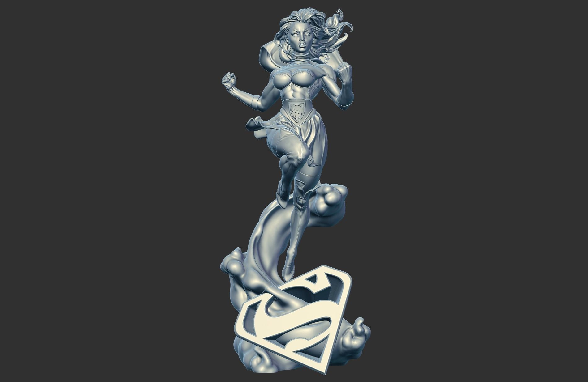 Supergirl Bombshells 3D model 3D printable | CGTrader