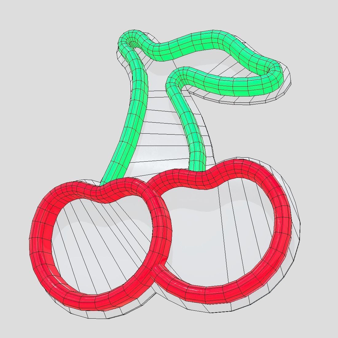 CC0 - Neon Sign Cherry free VR / AR / low-poly 3D model | CGTrader