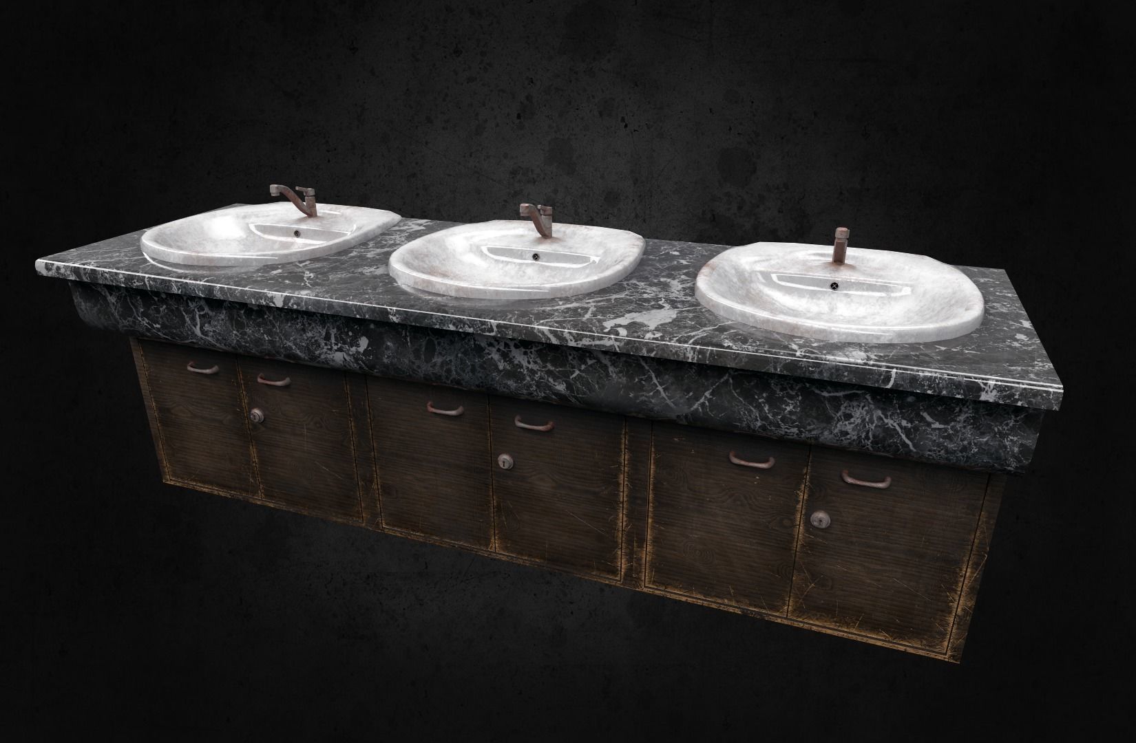 3D model Dirty Toilet Asset VR / AR / low-poly | CGTrader