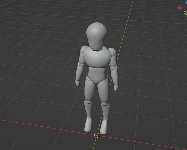 3D Character base mesh 3D model rigged | CGTrader