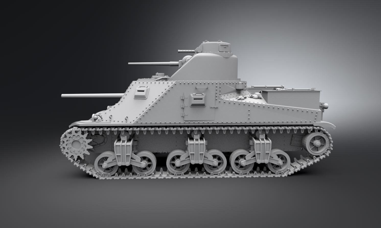 M3 Gen Lee Scale model 3D model 3D printable | CGTrader