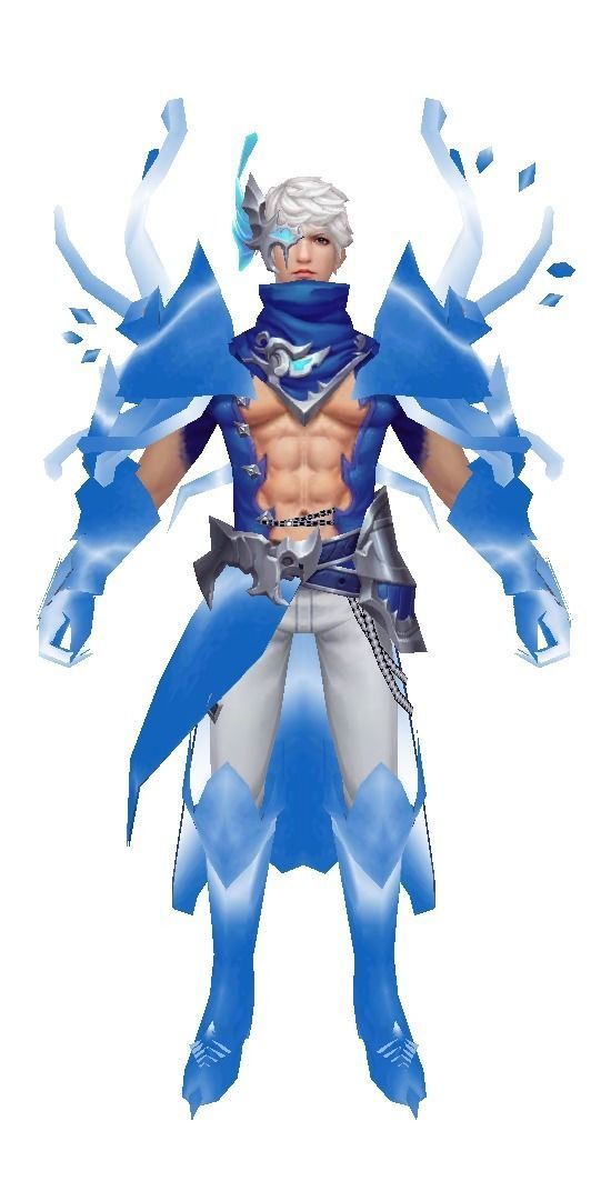 3D model Futuristic ice Man Character VR / AR / low-poly | CGTrader