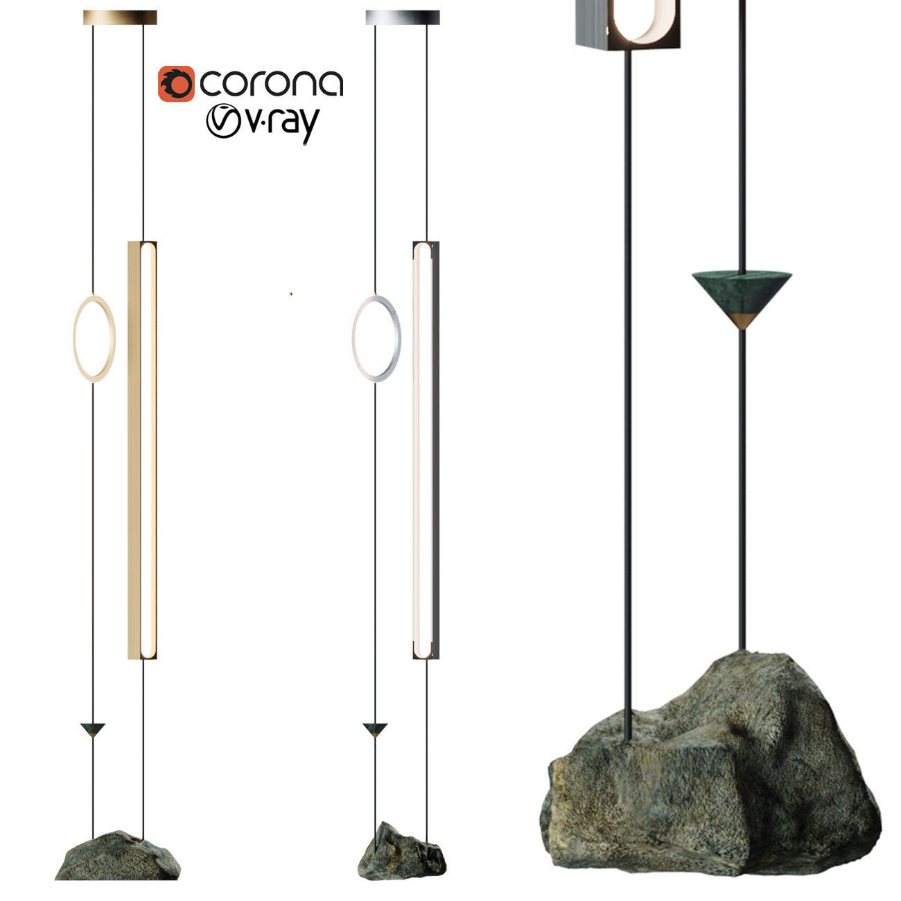 Milky Way Floor-to-ceiling Column 3D model | CGTrader