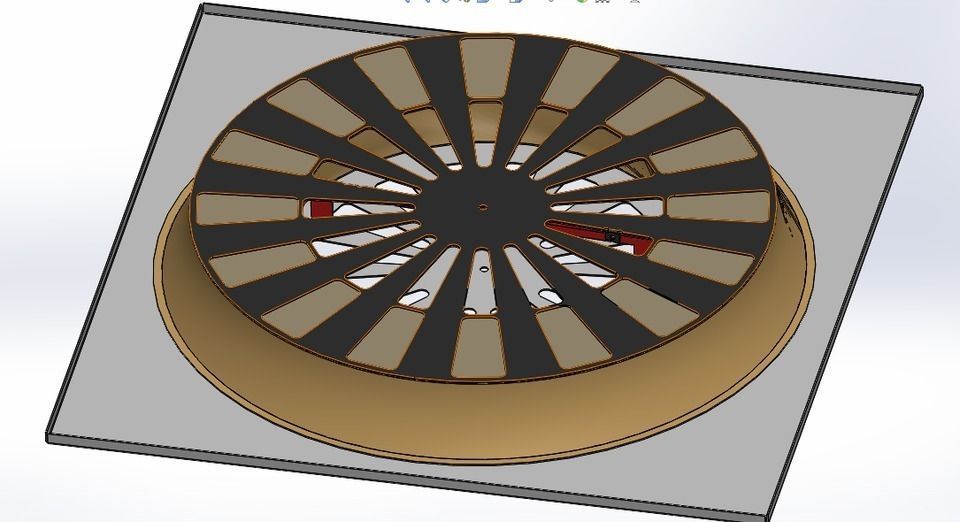 cooling and heating ceiling diffuser free 3D model | CGTrader