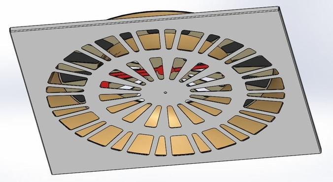 cooling and heating ceiling diffuser free 3D model | CGTrader