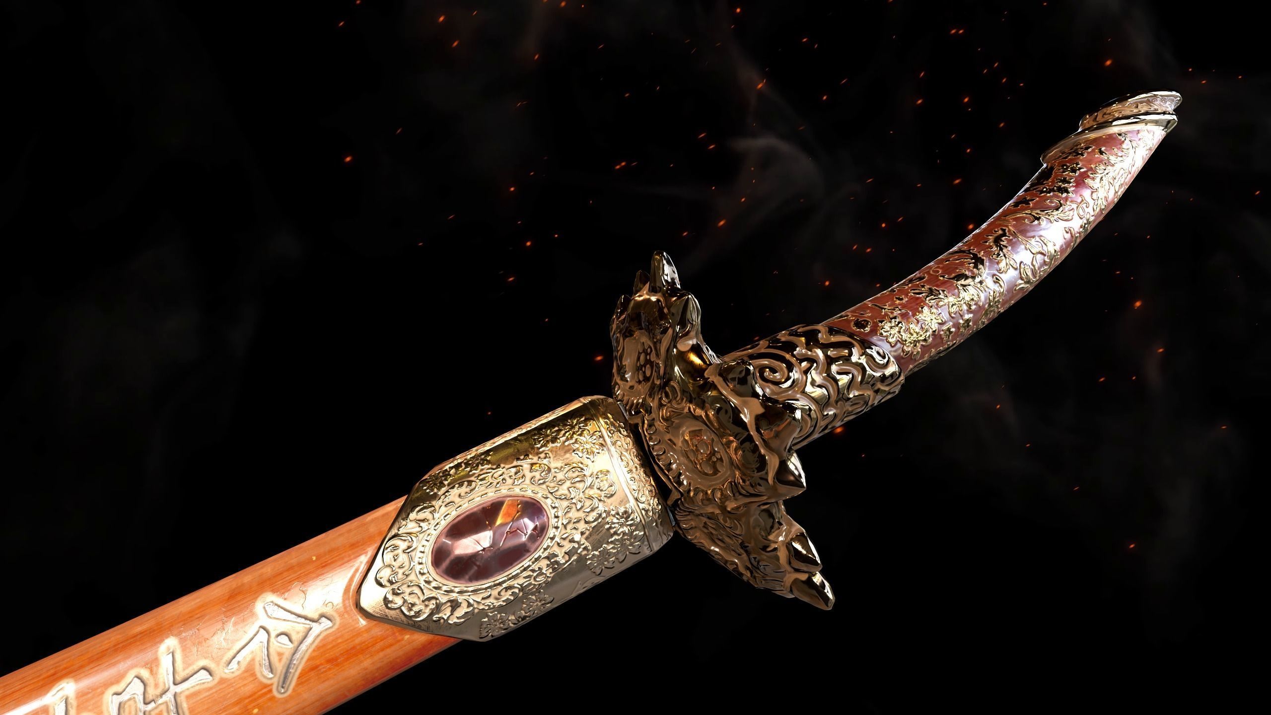 3D model Relic katana VR / AR / low-poly | CGTrader