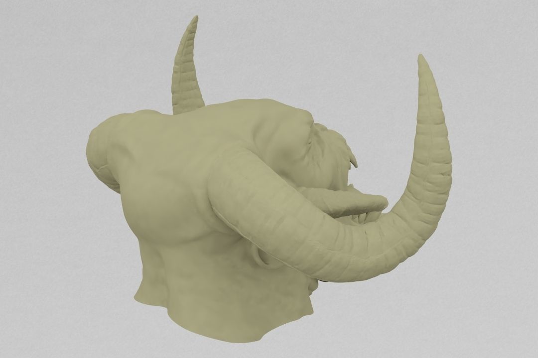 demon head 3D model 3D printable | CGTrader