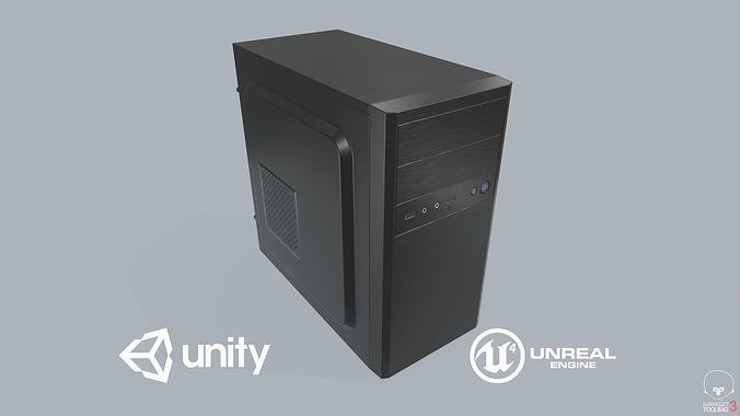 3D model Computer Tower VR / AR / low-poly | CGTrader