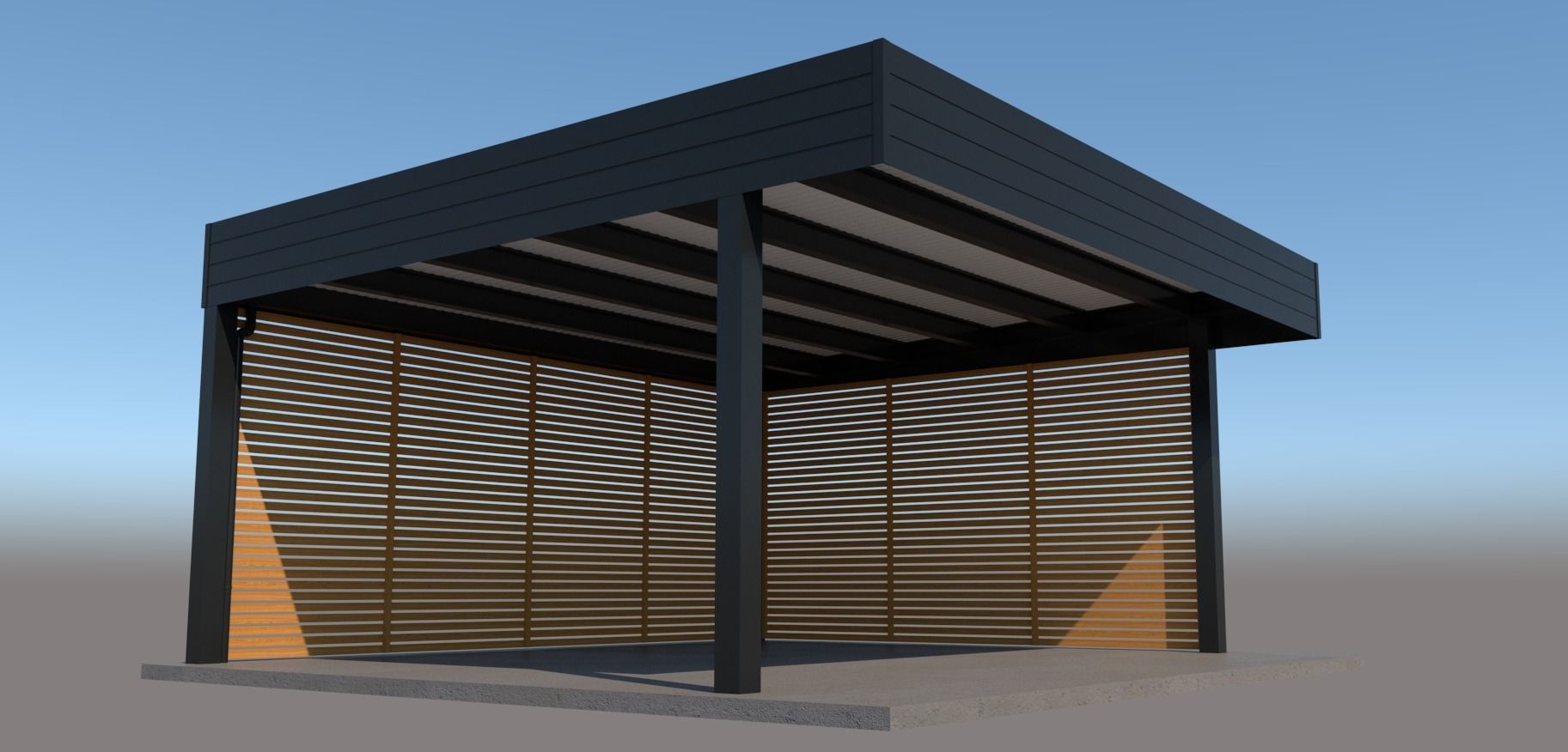 Open Garage 3D model 3D model | CGTrader