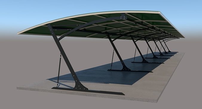 New Design Metal Carport 3D model 3D model | CGTrader