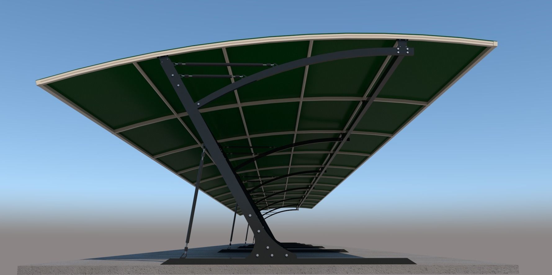 New Design Metal Carport 3D model 3D model | CGTrader