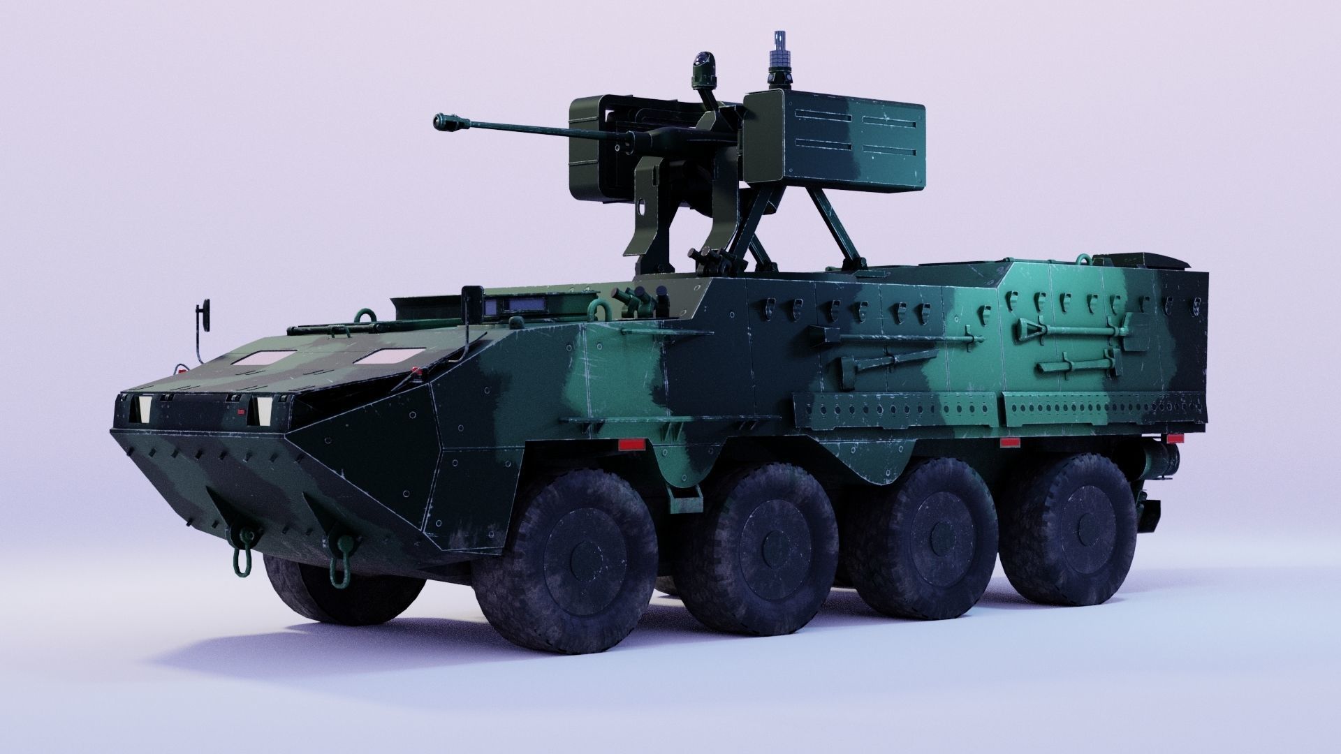 3D model Pandur II 8x8 - Blender Asset VR / AR / low-poly | CGTrader
