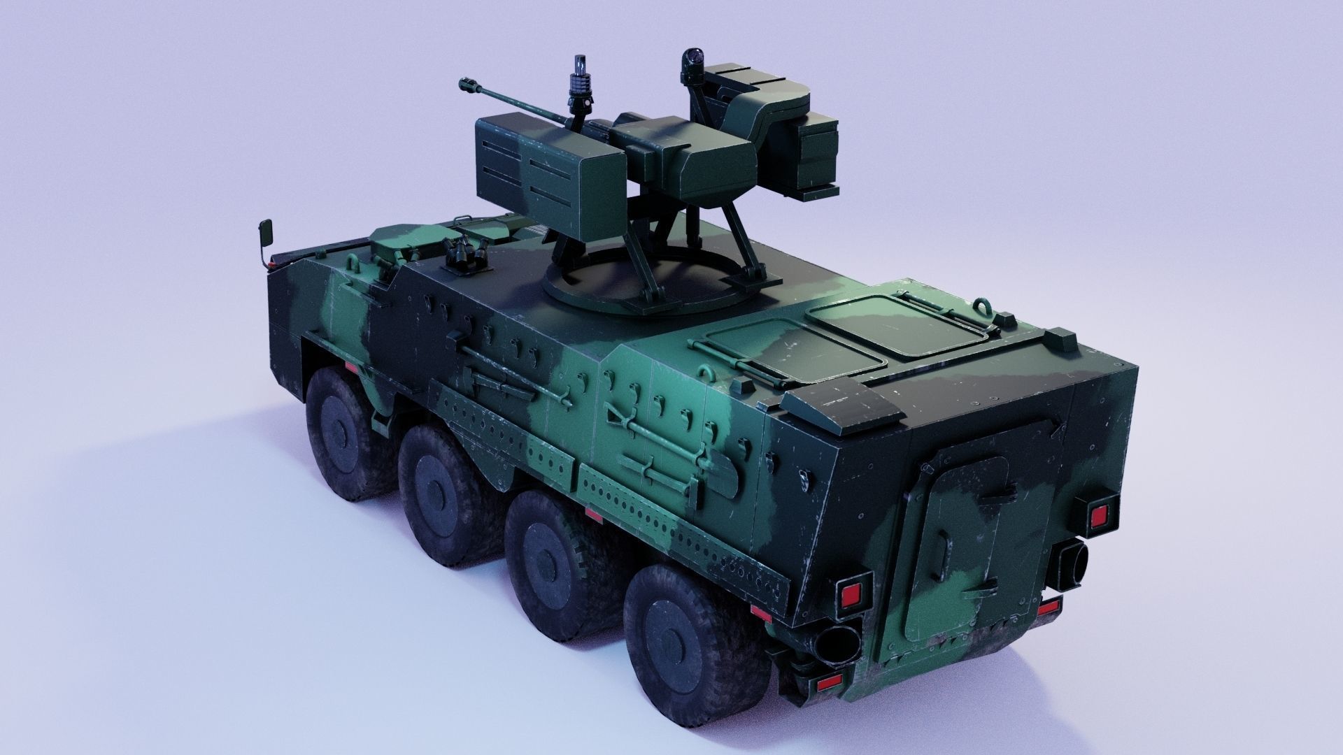 3D model Pandur II 8x8 - Blender Asset VR / AR / low-poly | CGTrader