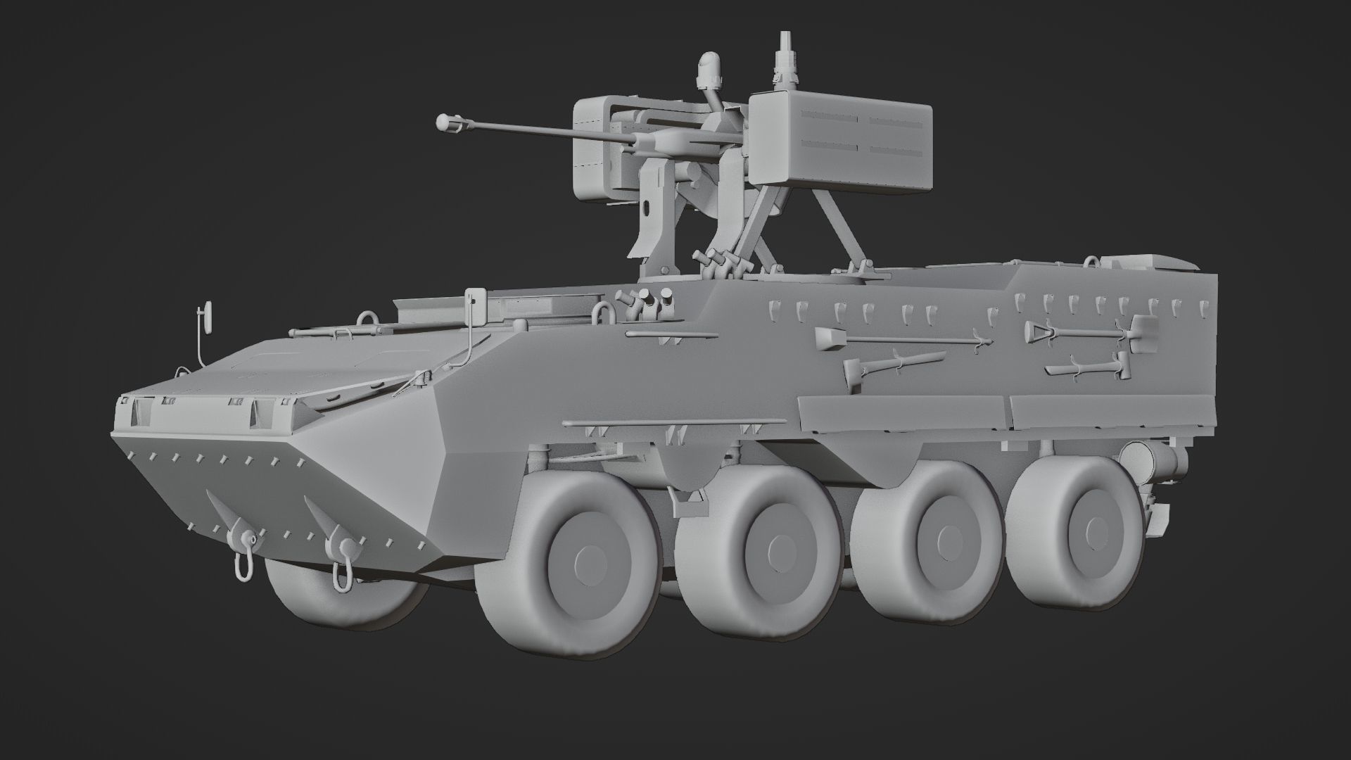 3D model Pandur II 8x8 - Blender Asset VR / AR / low-poly | CGTrader