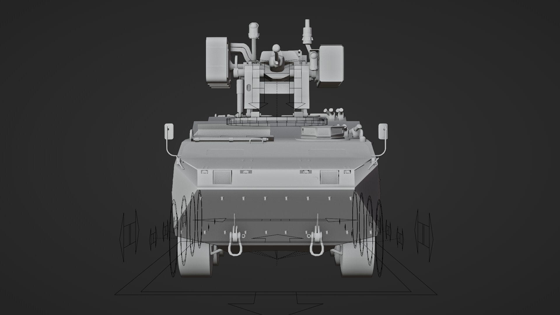 3D model Pandur II 8x8 - Blender Asset VR / AR / low-poly | CGTrader