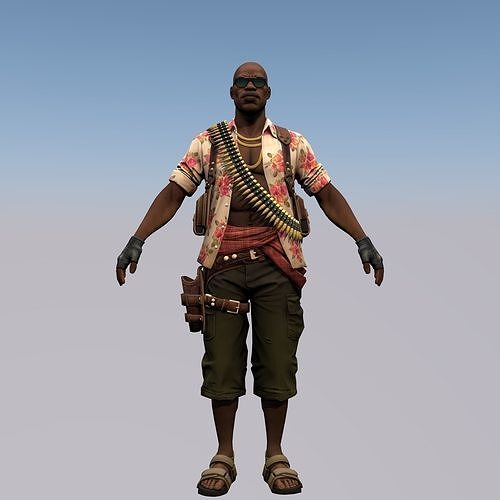 Agent from the game CSGO Elite Hunter Solman Partisans 3D model | CGTrader