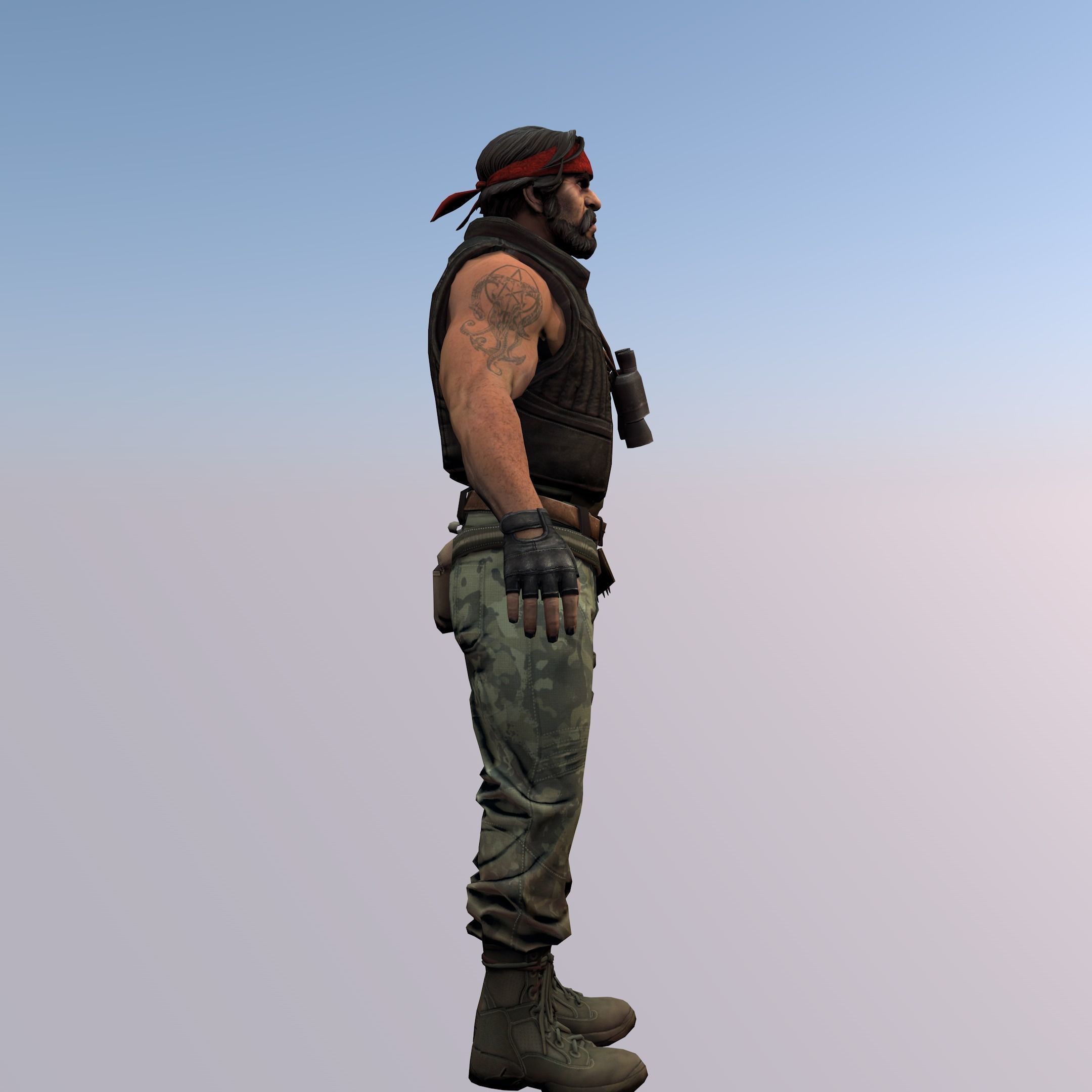Agent from the game CSGO Cresswater Lean partisans 3D model | CGTrader