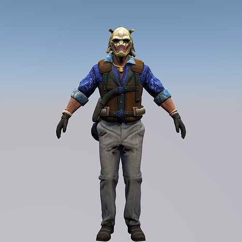 Agent from the game CSGO Sir Darryl Professionals 3D model | CGTrader