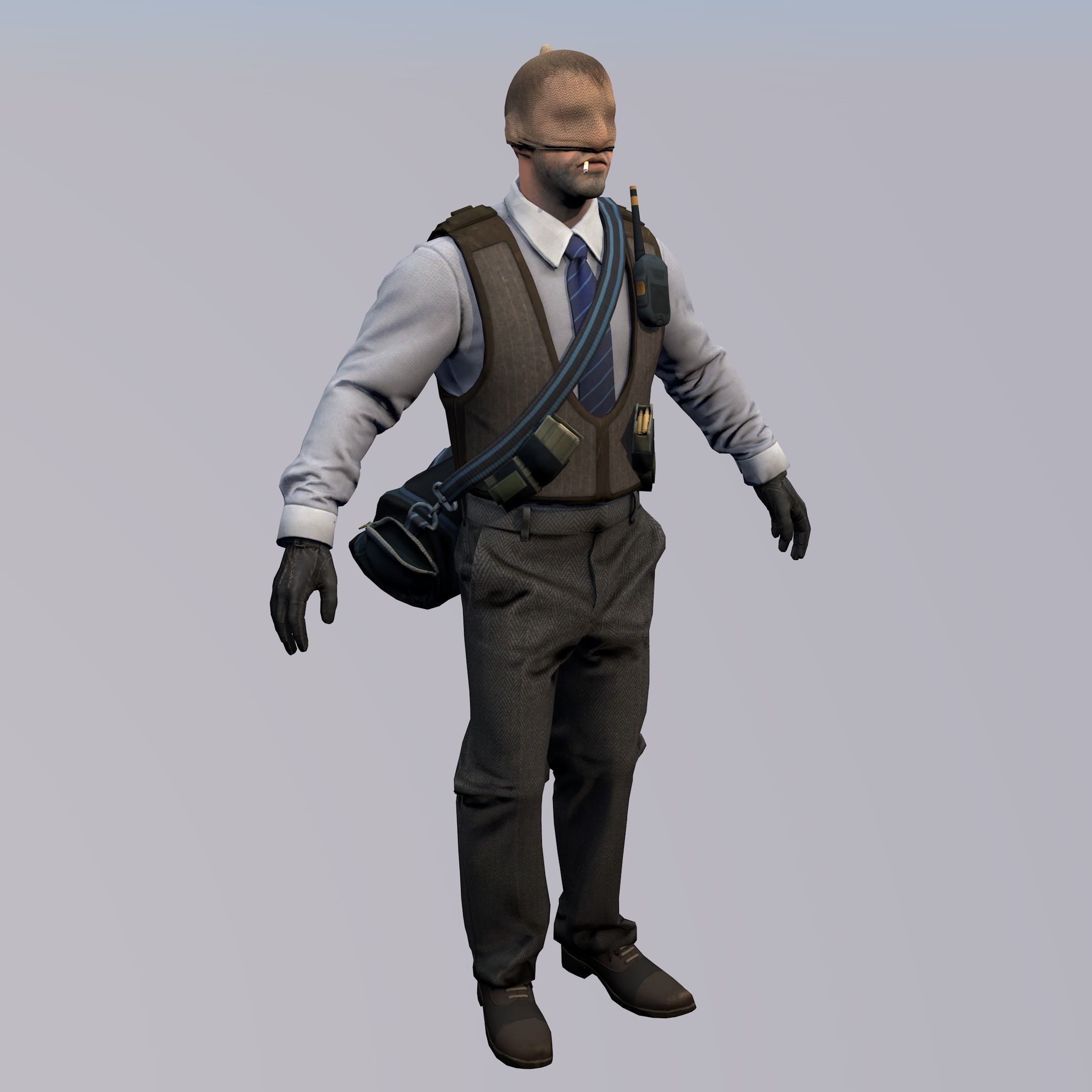 Agent from the game CSGO Number K Professionals 3D model | CGTrader